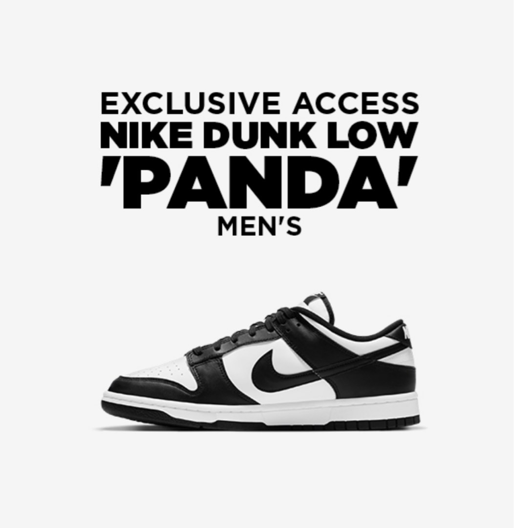 Nike Panda Dunk Low Men Mens Fashion Footwear Sneakers On Carousell