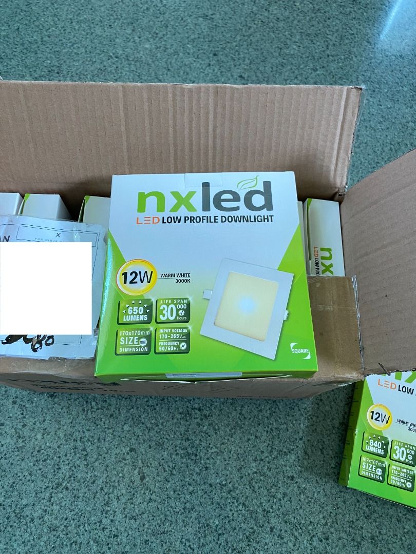 NXLED downlight ANX-LPS12W square (Davao) on Carousell