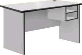 Office Typing Table in Light Grey | AS 451 | Melamine Faced Chipboard ...