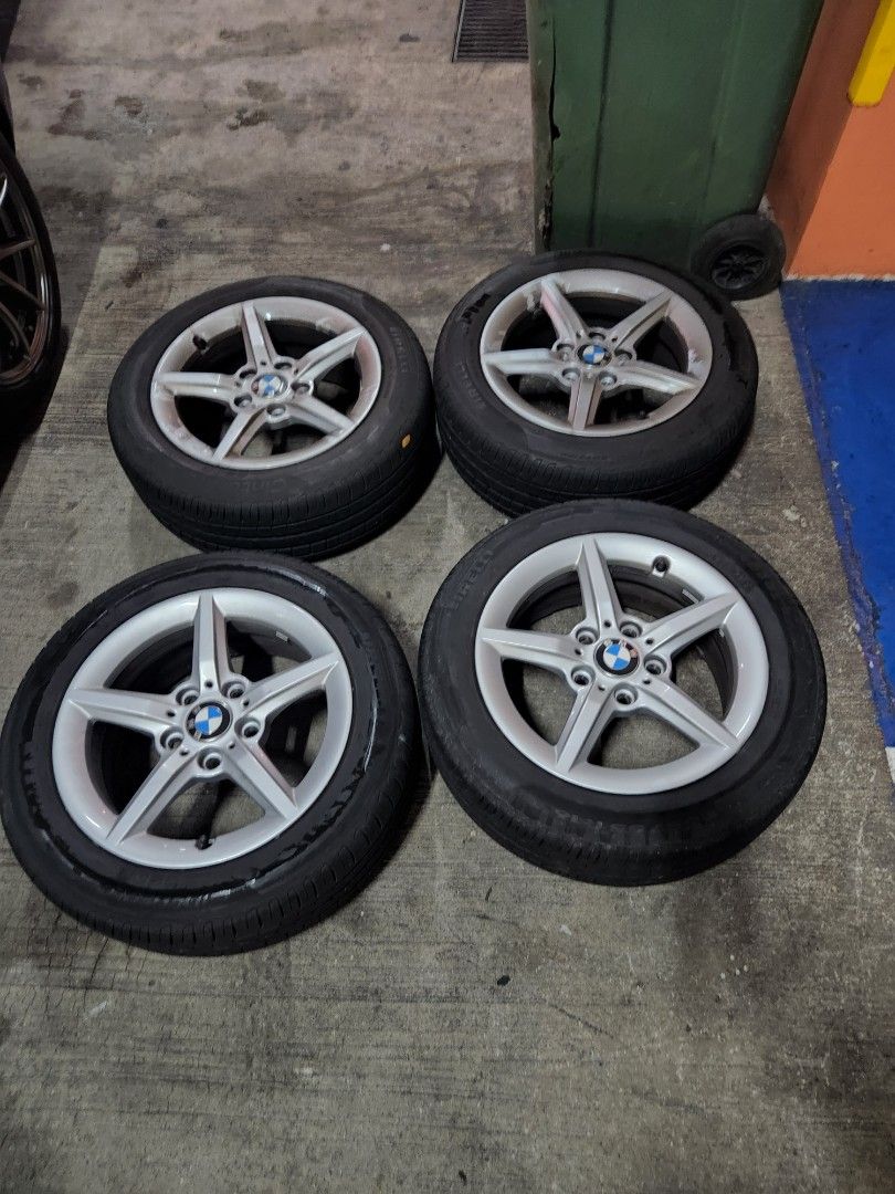 Original bmw 16 inch rims 16" rims 5 x 120, Car Accessories, Tyres ...