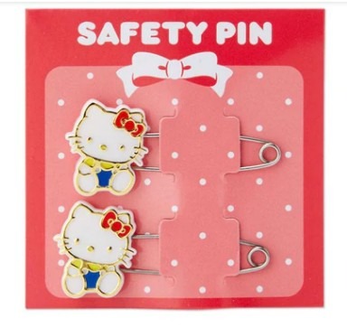 Original Sanrio Hello Kitty Safety Pin 2 pieces on Carousell