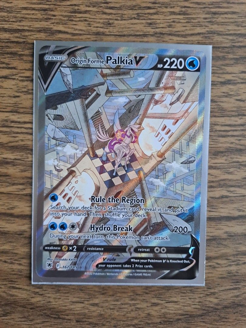 PALKIA AA ALTERNATE ALT ART POKEMON CARD, Hobbies & Toys, Toys & Games ...