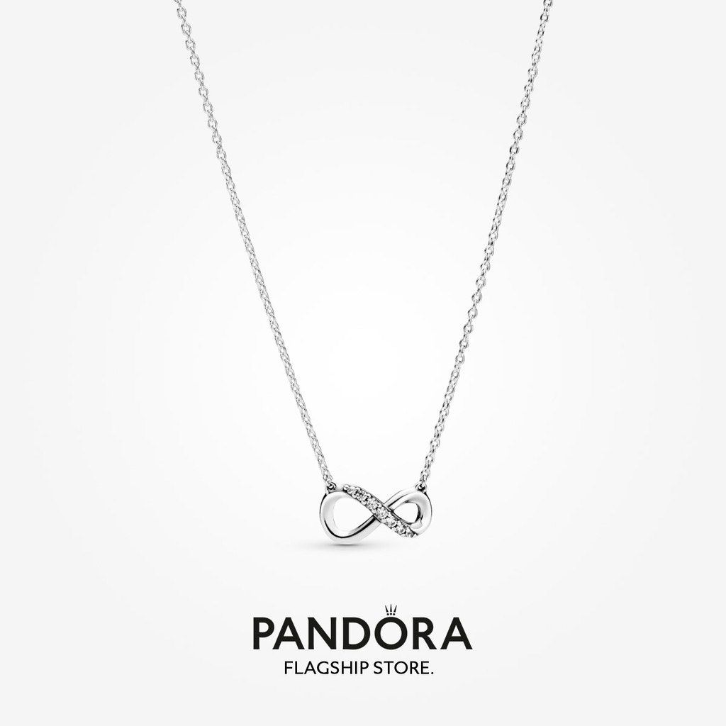 Pandora Sparkling Infinity Collier Necklace, Women's Fashion, Jewelry ...