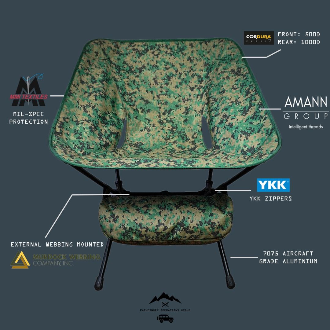 PATHFINDER FIELD CHAIR (SAF CAMO), Sports Equipment, Hiking & Camping ...
