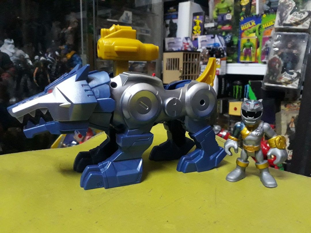 Playskool heroes power rangers silver ranger wolf zord, Hobbies & Toys ...