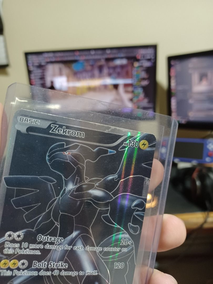 Pokemon Reshiram Zekrom Full Art Black & White Base Set BW vintage gen ...