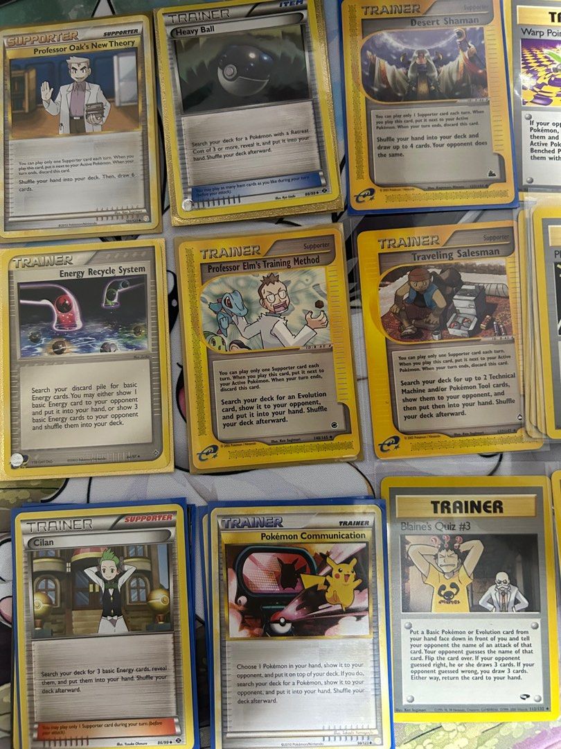 Pokemon TCG vintage trainer cards, Hobbies & Toys, Toys & Games on ...