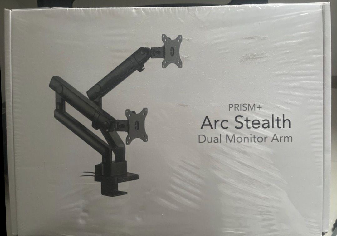 Prism+ Arc Stealth Dual Monitor Arm, Computers & Tech, Parts ...