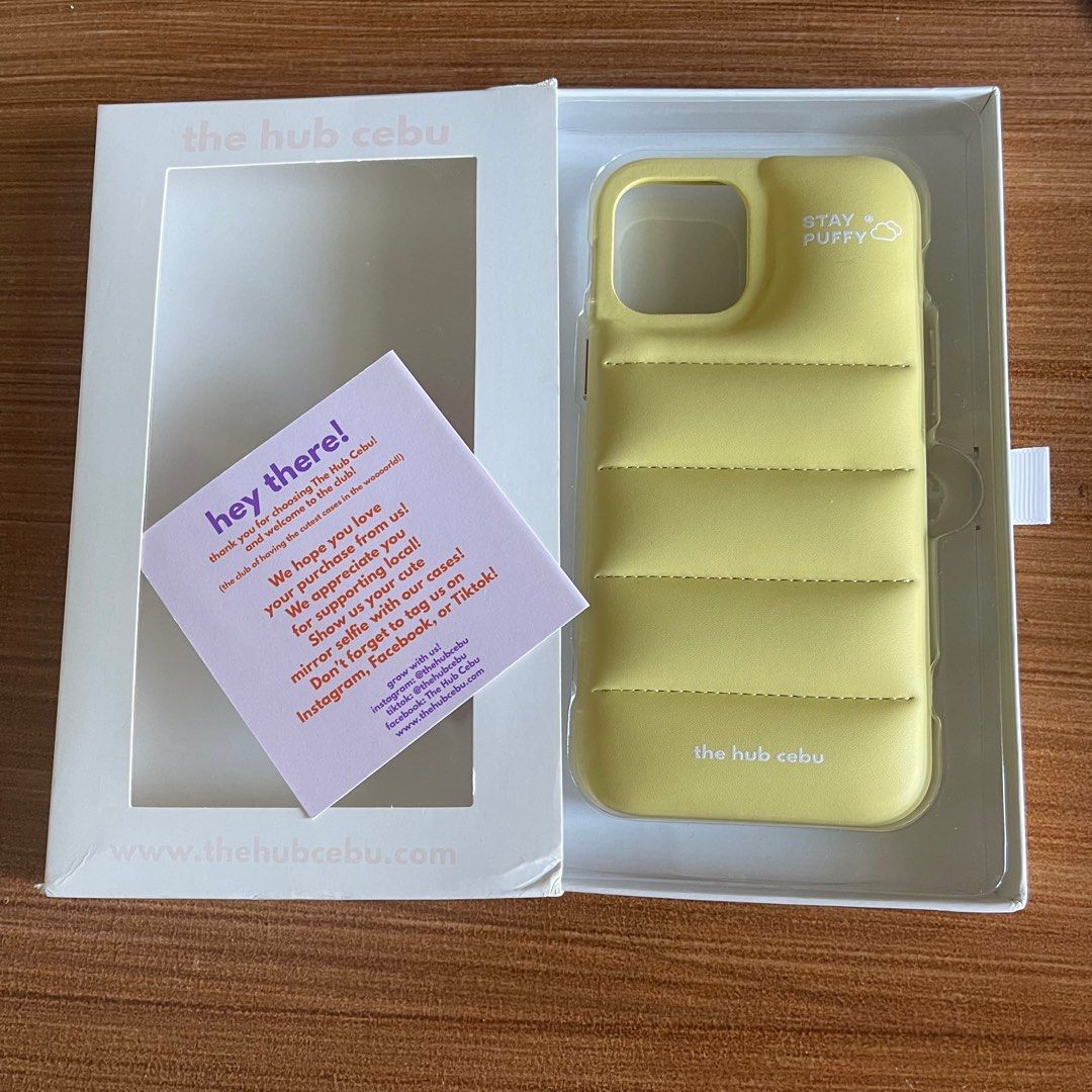Puffy Case by The Hub Cebu for Iphone 12 pro max, Mobile Phones ...