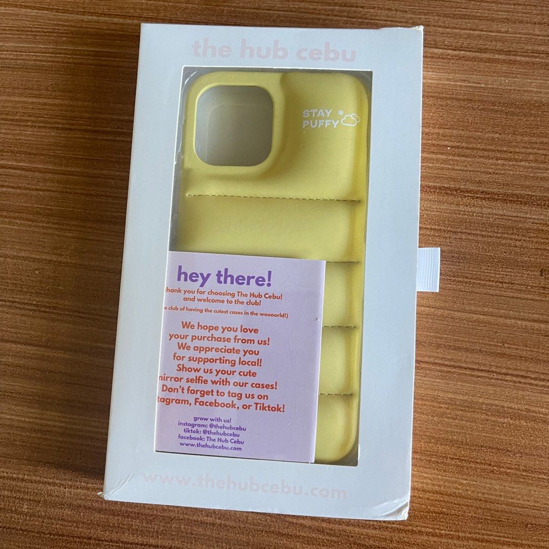 Puffy Case by The Hub Cebu for Iphone 12 pro max, Mobile Phones ...