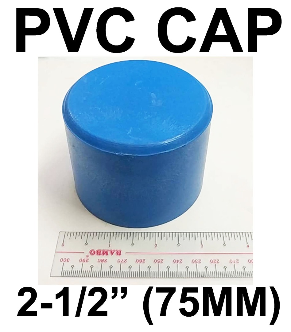 PVC CAP 2-1/2" (75mm) BLUE COLOR FOR CLEAN WATER PVC CUP, Furniture ...