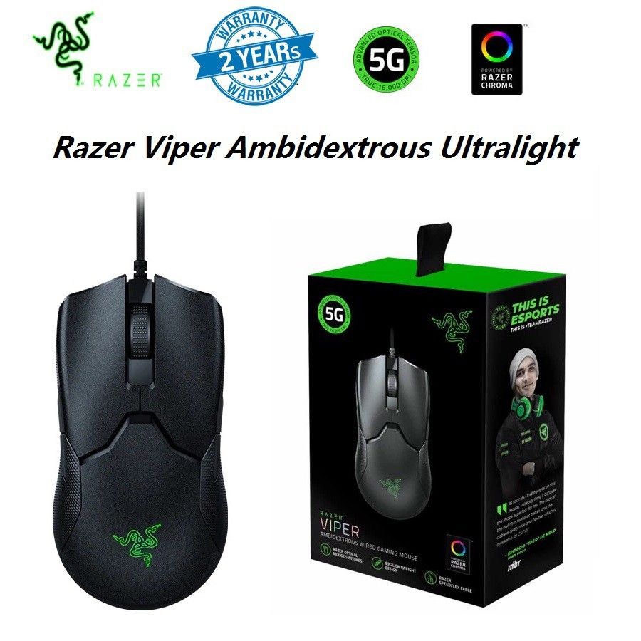 Razer Viper Ambidextrous Wired Gaming Mouse, Computers & Tech, Parts ...