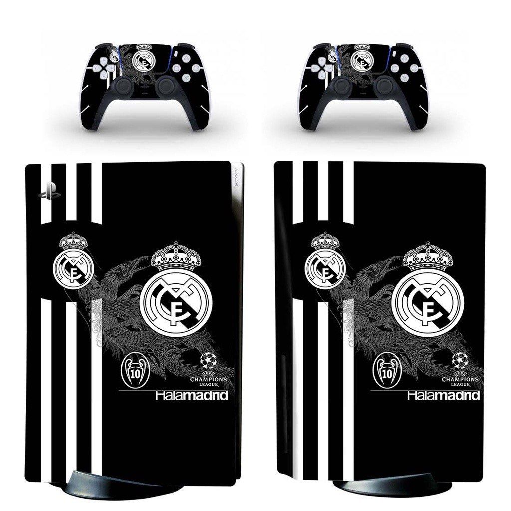 Real Madrid Ps5 Skin Cover Sticker Controller Console, Video Gaming ...