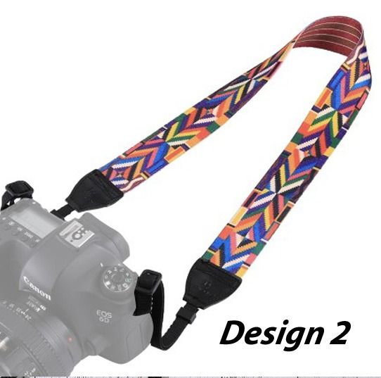 Retro Ethnic Vintage Style Camera Neck / Shoulder Strap (Design 1 to 3 ...