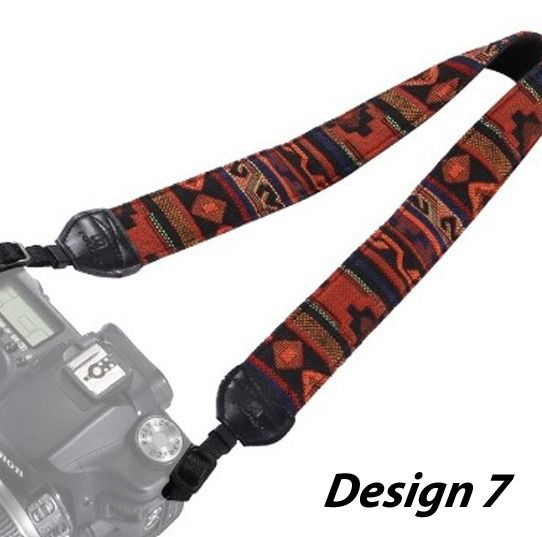 Retro Ethnic Vintage Style Camera Neck / Shoulder Strap (Design 4 to 7 ...