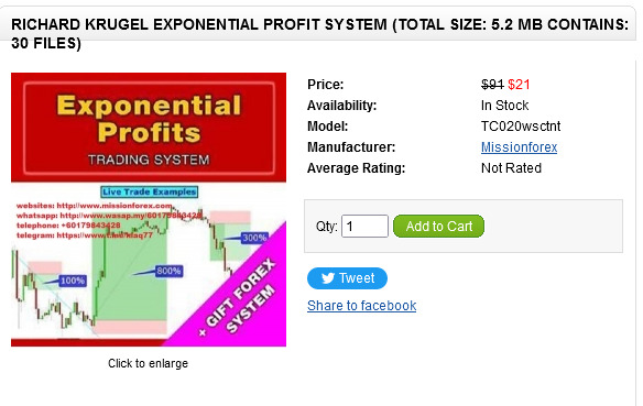 Richard Krugel exponential profit system (Total size: 5.2 MB Contains: 30 files), Hobbies & Toys ...