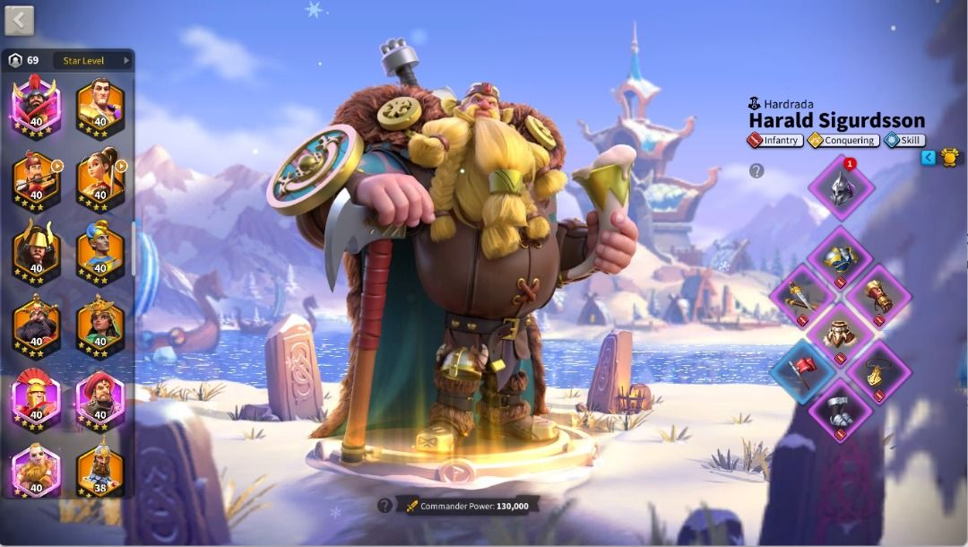 Rise Of Kingdoms (ROK) - VIP 15 66M T5 Acc **Universal : 1500 day++ ...