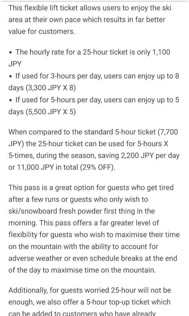 Rusutsu resort 25 hour ski pass, Tickets & Vouchers, Flights & Overseas ...