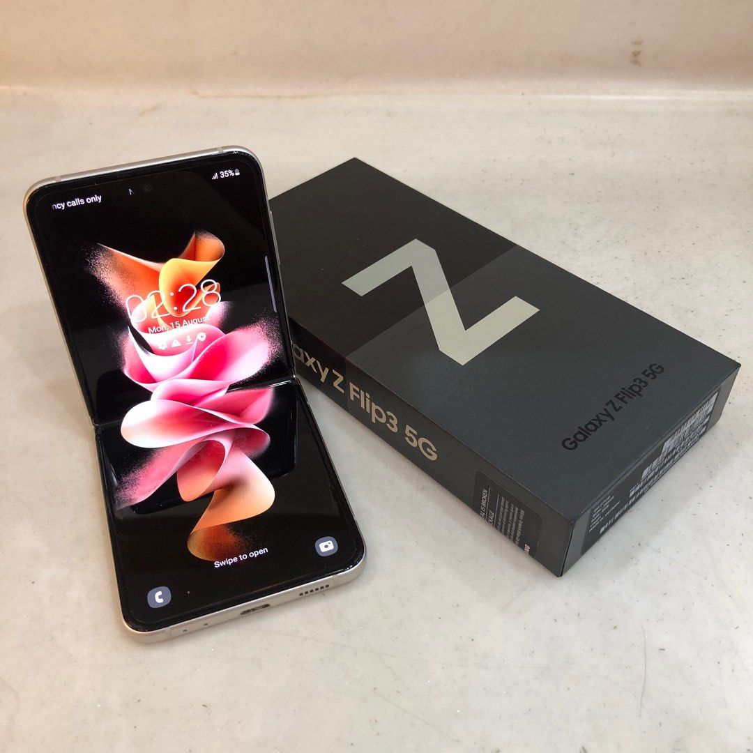 Samsung Z Flip 3 256GB CREAM, Mobile Phones & Gadgets, Mobile Phones ...