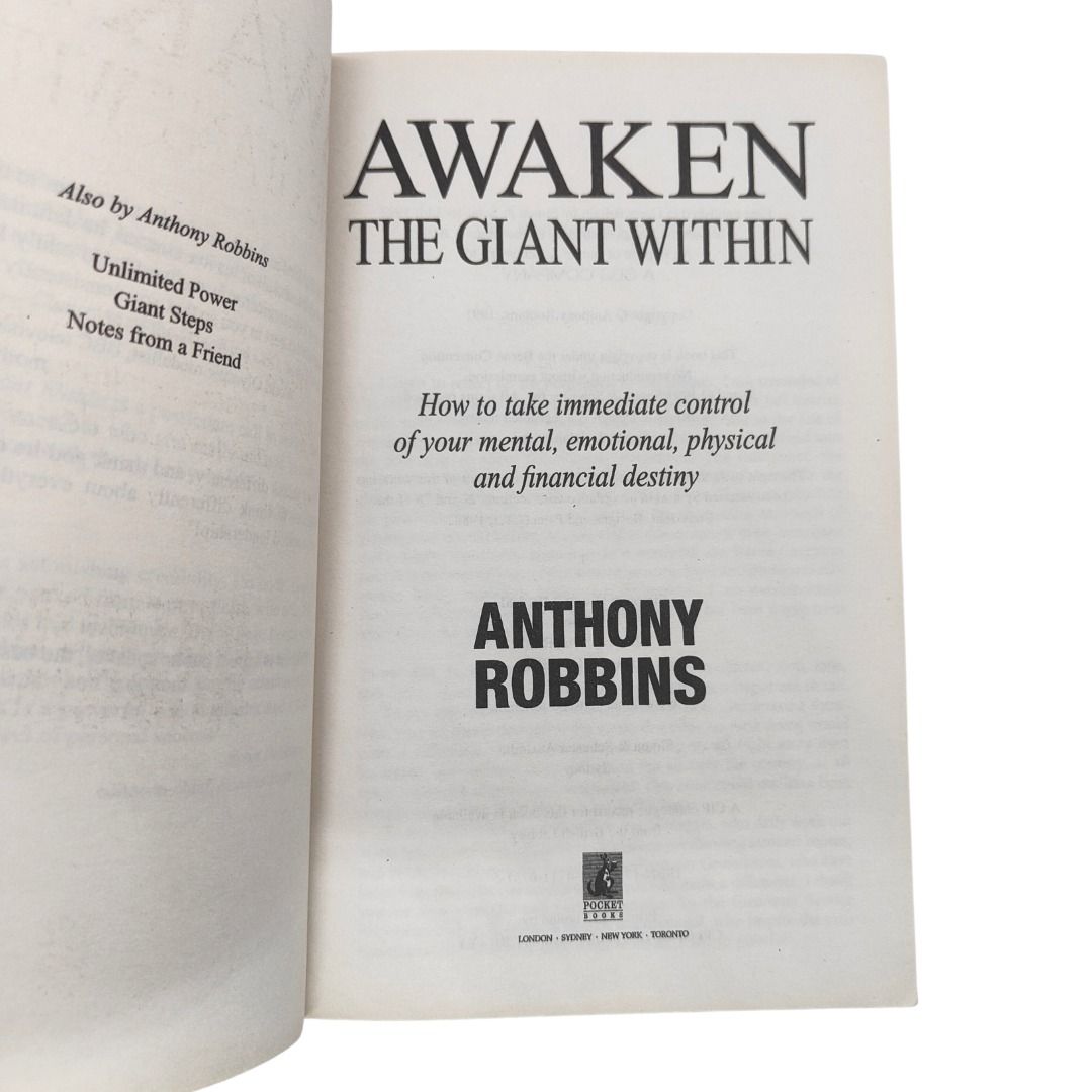 Awaken the Giant Within: How to Take Immediate Control of Your Mental ...
