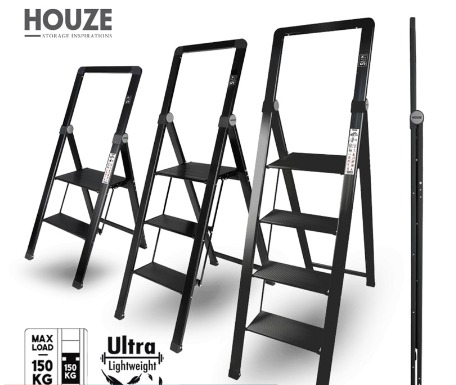 SLIM' Aluminium Ladder (2 Tier, 3 Tier, 4 Tier) STR1510, Furniture ...