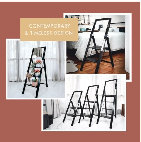 SLIM' Aluminium Ladder (2 Tier, 3 Tier, 4 Tier) STR1510, Furniture ...