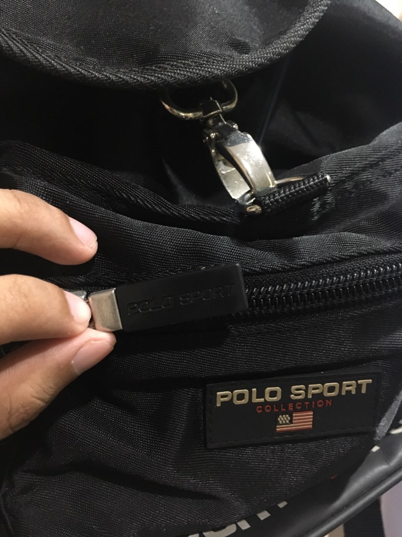 Small POLO SPORT string backpack, Luxury, Bags & Wallets on Carousell