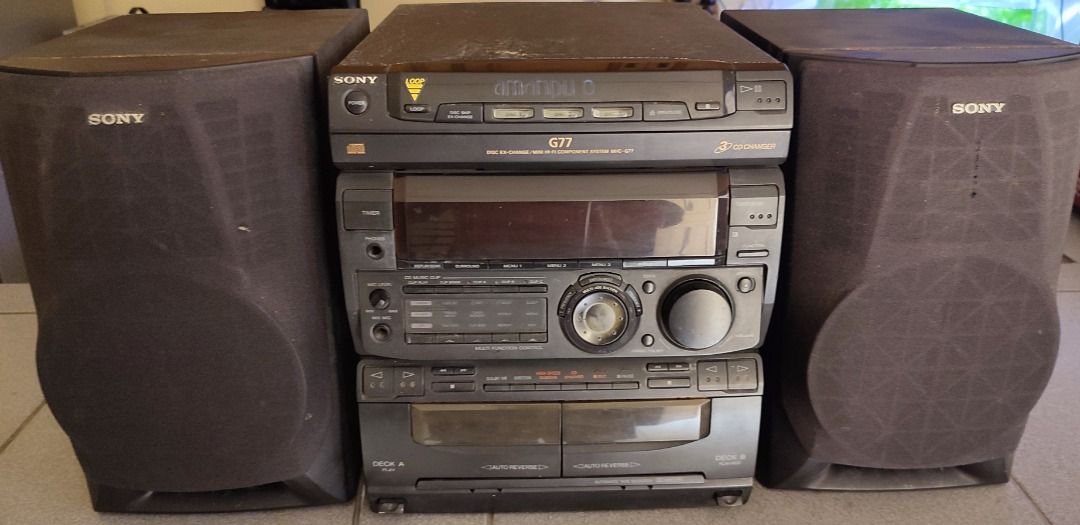 SONY MHC-G77 Mini HiFi Component System , Audio, Portable Music Players ...