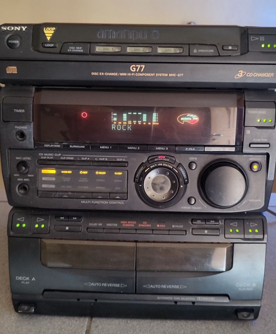 SONY MHC-G77 Mini HiFi Component System , Audio, Portable Music Players ...