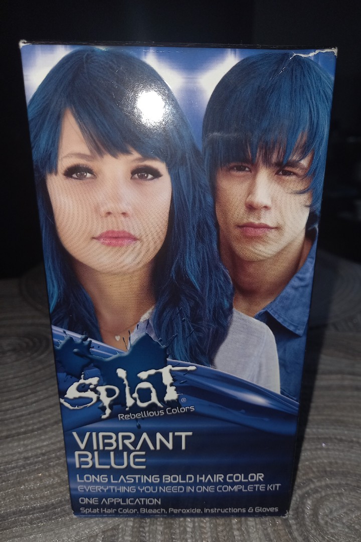 SPLAT VIBRANT BLUE HAIR COLOR Pls read instructions and see photos ...