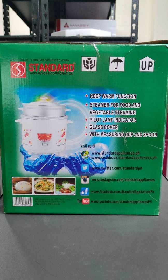 Standard 2.2L Automatic Rice Cooker With Steamer SSG-2.2L, TV & Home ...