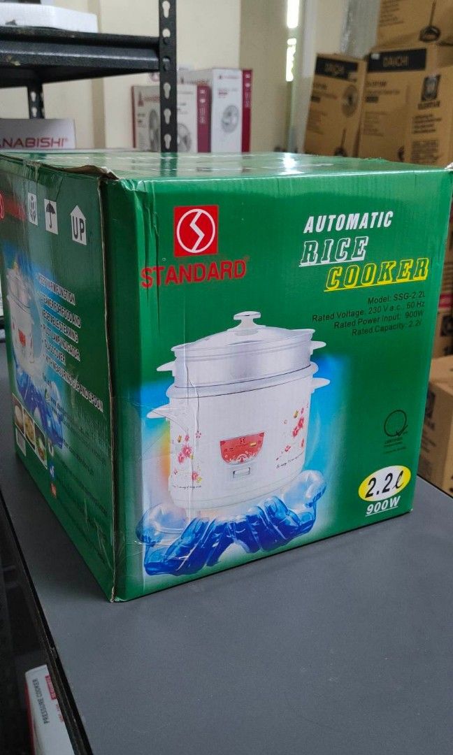 Standard 2.2L Automatic Rice Cooker With Steamer SSG-2.2L, TV & Home Appliances, Kitchen ...