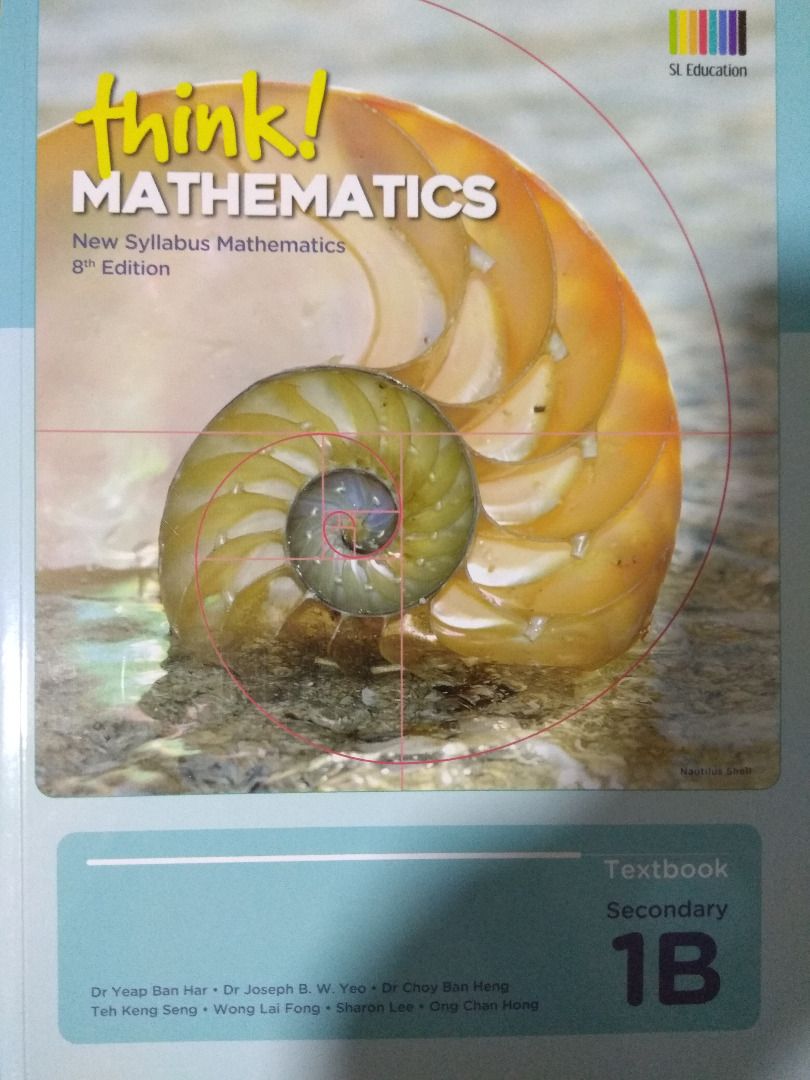 Think Mathematics 8th Edition Secondary 1B Textbook & Workbook, Hobbies ...
