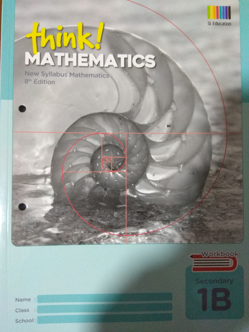 Think Mathematics 8th Edition Secondary 1B Textbook & Workbook, Hobbies ...