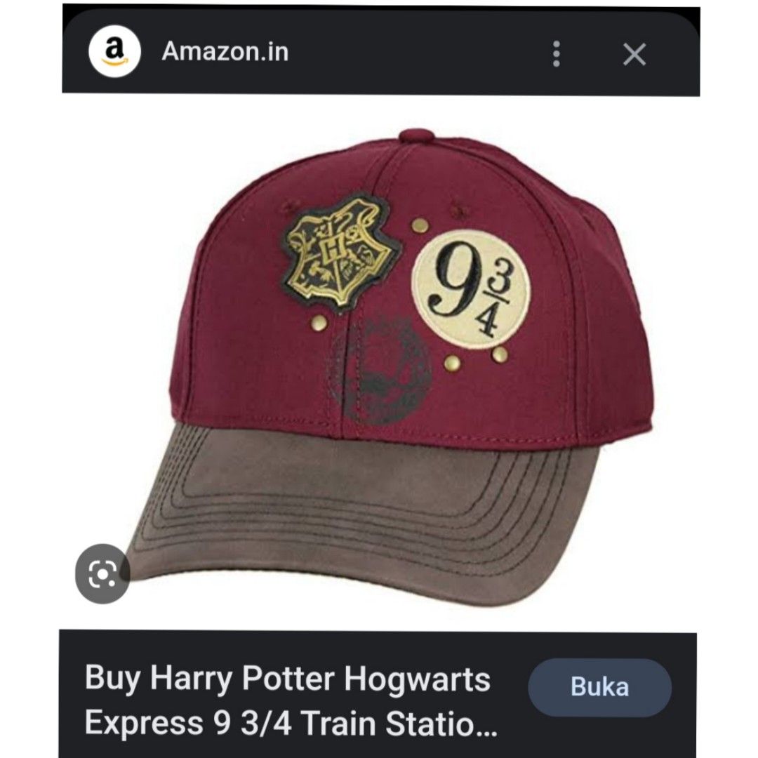 Topi Strap HARRY POTTER Hogwarts Express Strap Cap, Fesyen Pria ...