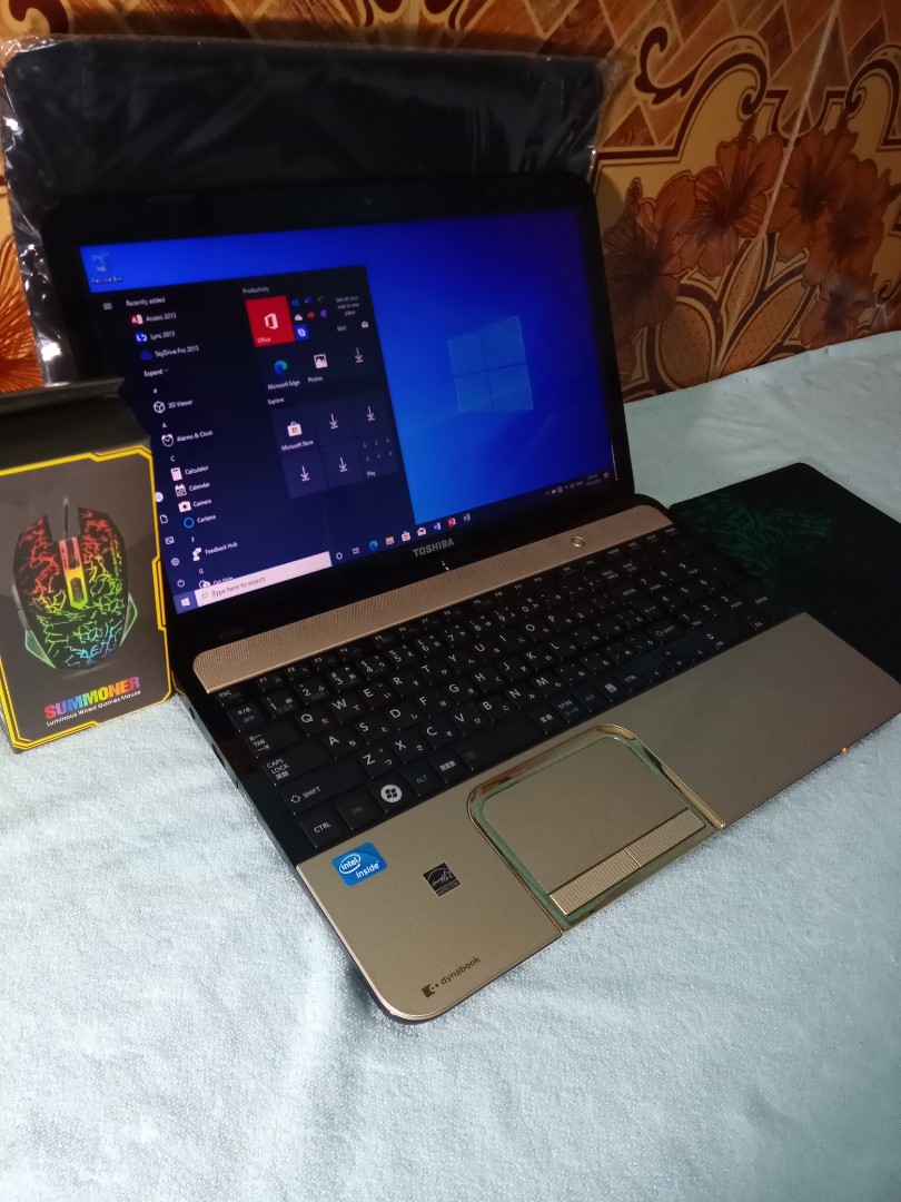 TOSHIBA GLOSSY GOLD,CELERON 4GB RAM, 320GB HDD, GOOD FOR ALL PURPOSE ...