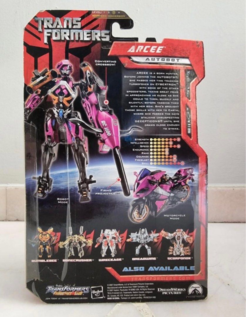 Transformers Arcee(LAST SET)(Battle Damaged- ROTF), Hobbies & Toys ...