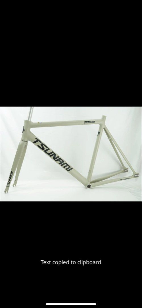 TSUNAMI SNM100 Frameset Fixed Gear 700c Aluminum Frame and Fork 49cm ...