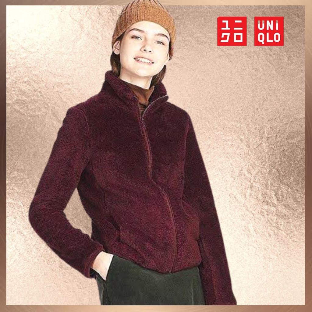 UNIQLO jaket bulu UNIQLO original, Fesyen Wanita, Pakaian Wanita, Baju Luaran di Carousell