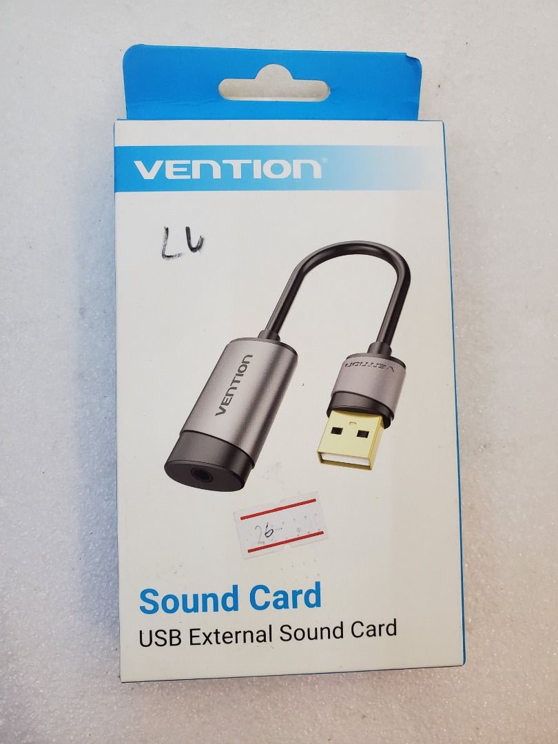 USB Male to 3.5 mm Female (VENTION USB Sound Card External Stereo Audio ...