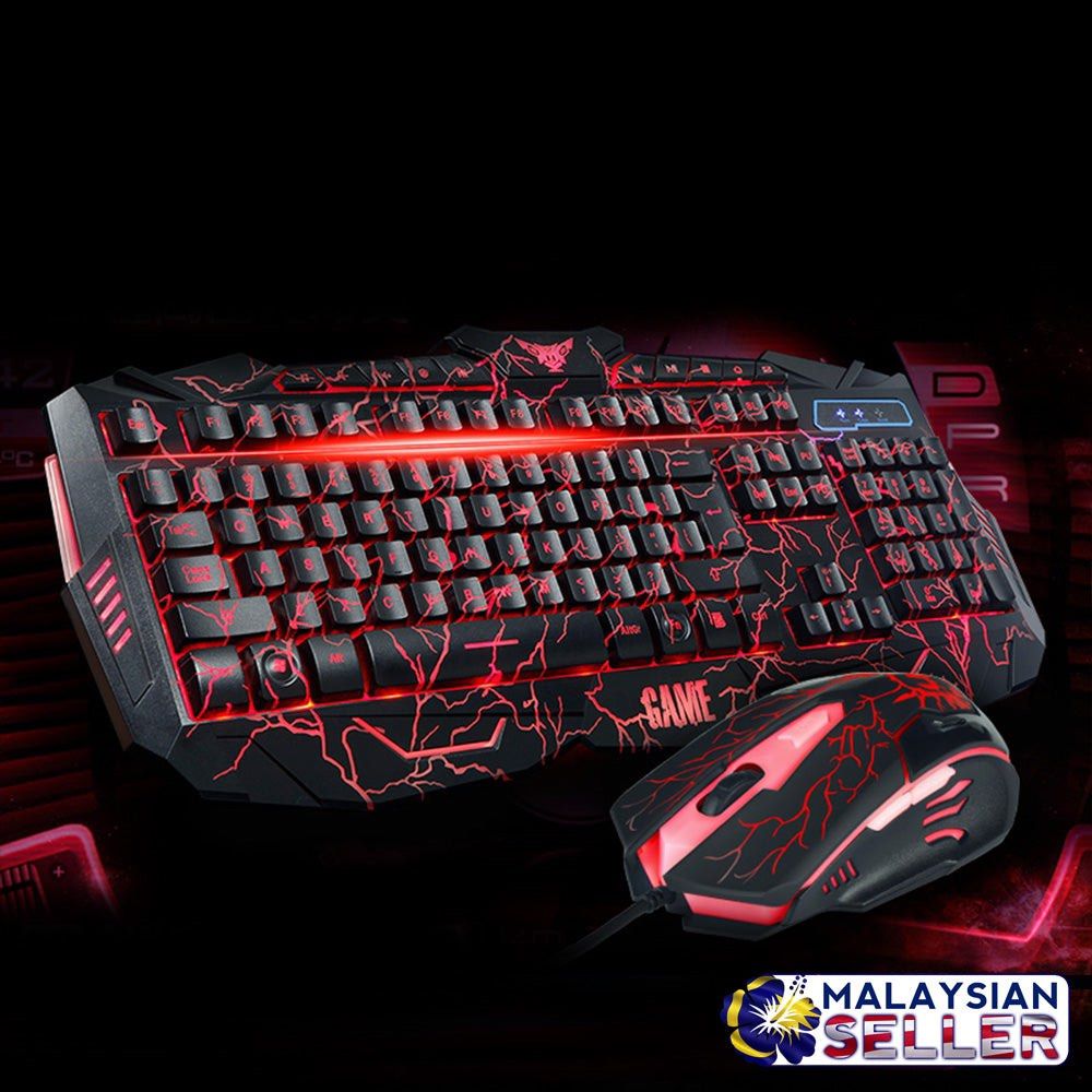 V 100 Rgb Gaming Keyboard Mouse Computers And Tech Parts And Accessories Computer Keyboard On