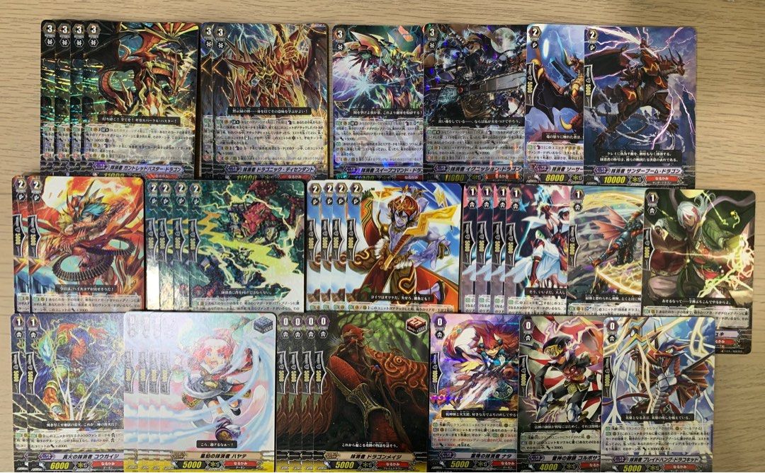 Vanguard Vowing sword Narukami deck, Hobbies & Toys, Toys & Games on ...