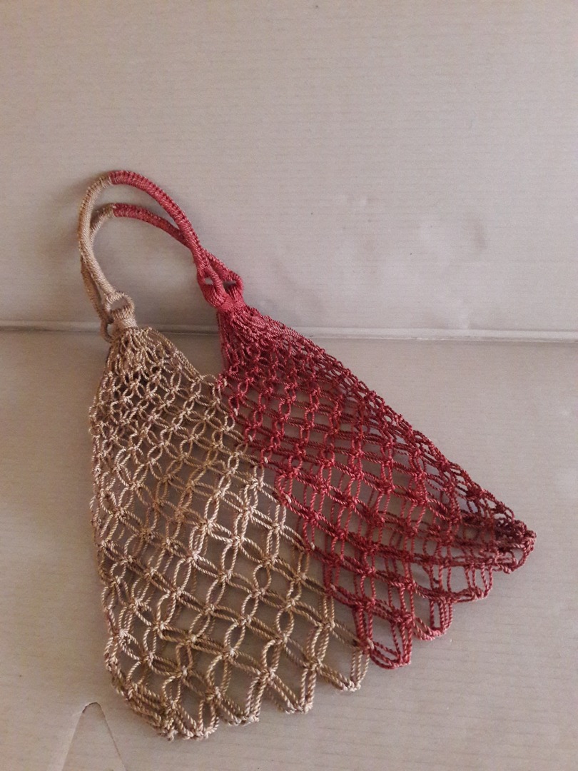 Vintage Boho Woven Macrame Rope Bag, Women's Fashion, Bags & Wallets ...