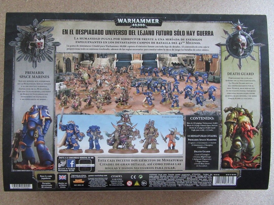 Warhammer 40K Dark Imperium Space Marines vs Death Guard Starter Set ...