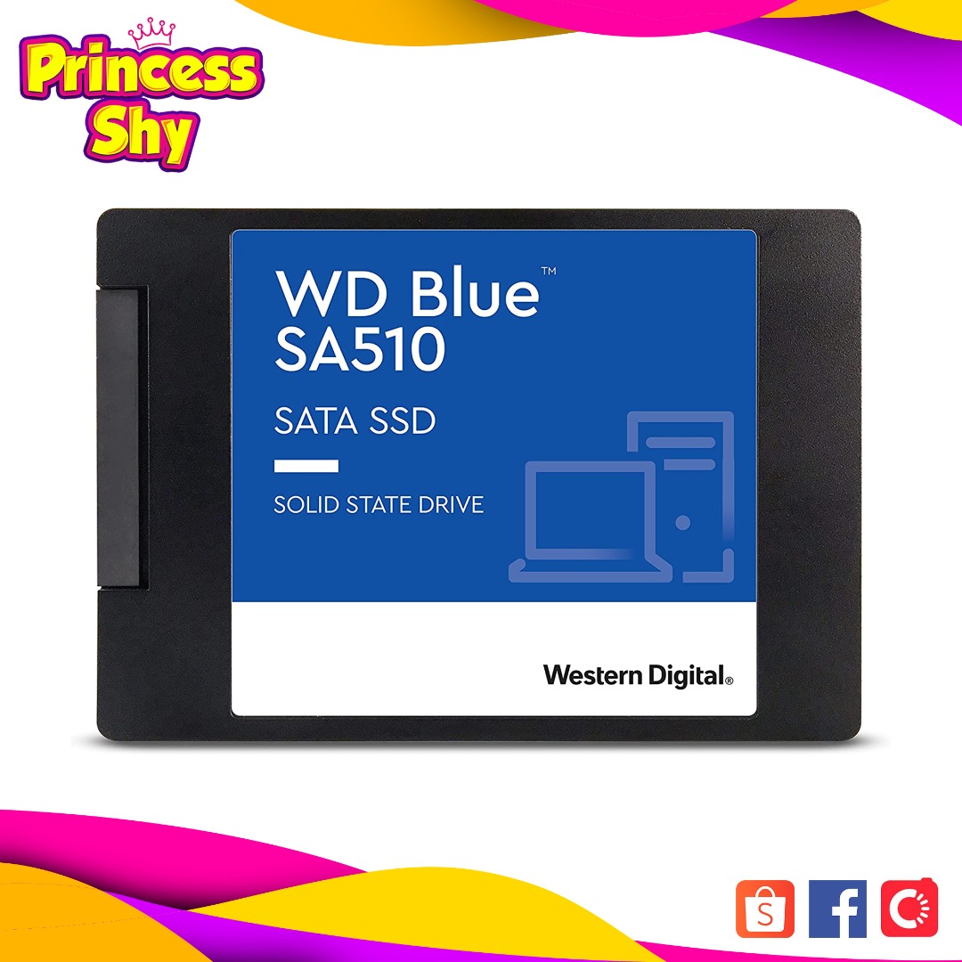 Western Digital WD Blue 500GB SA510 SATA 2.5" 7mm Internal Solid State ...