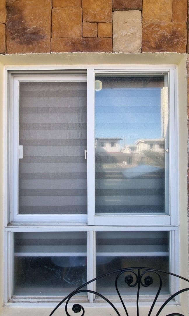 Window frame with glass and screen on Carousell