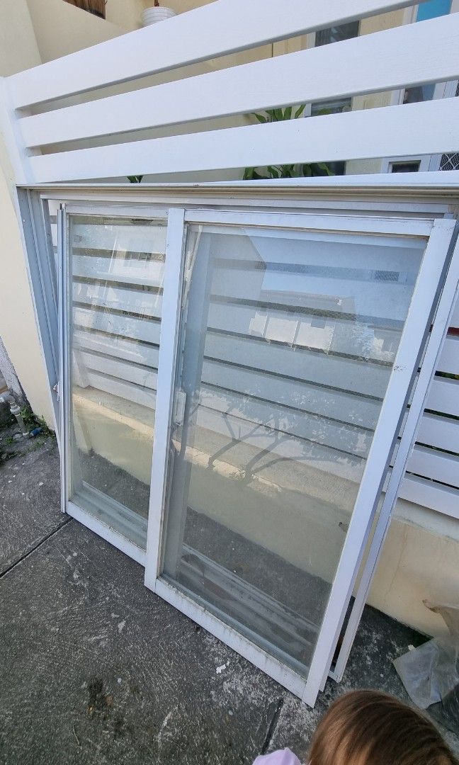 Window frame with glass and screen on Carousell