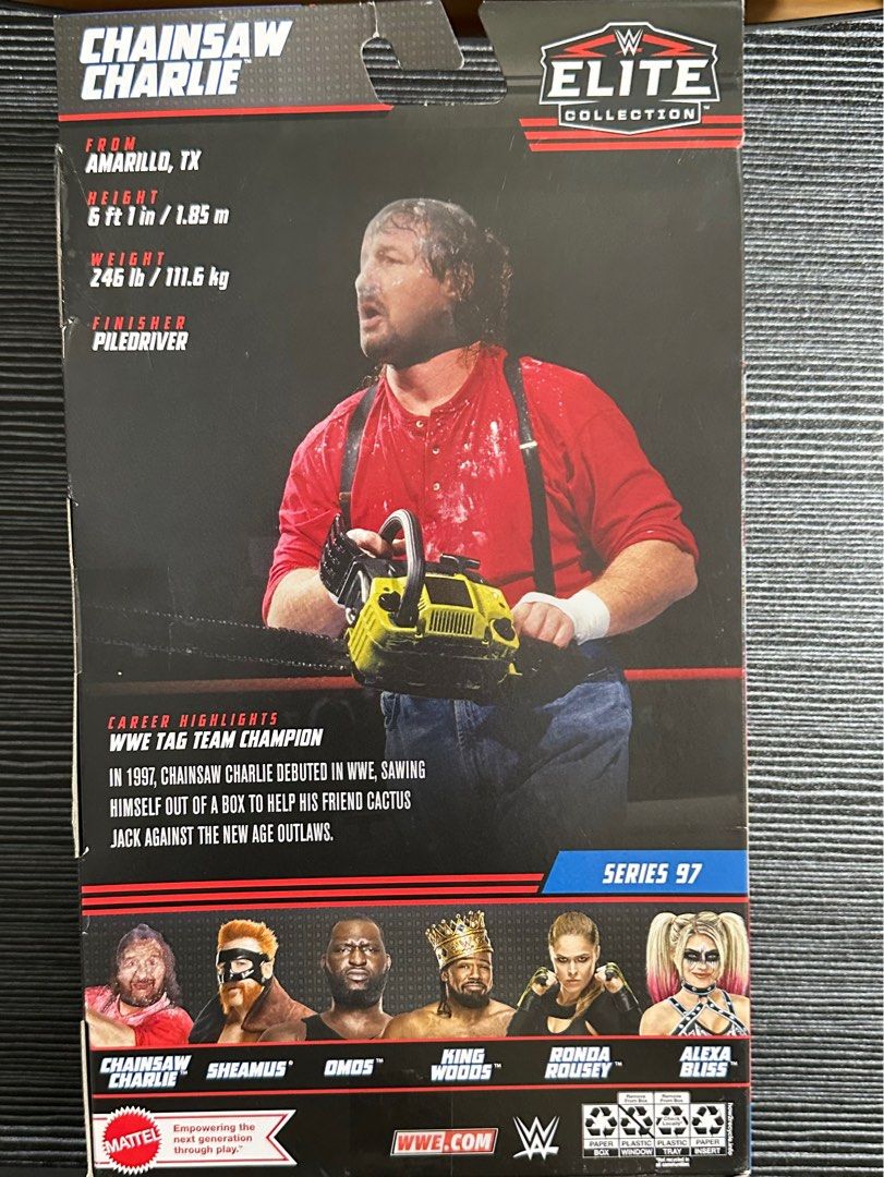 WWE Elite 97 Chainsaw Charlie (Terry Funk) BNIB, Hobbies & Toys, Toys ...
