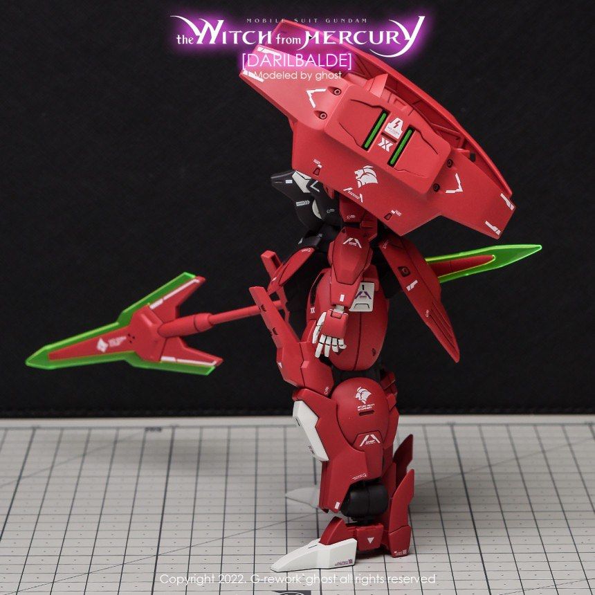 [Yan] HG Darilbalde Gundam (G Rework Ver.) Ghost Custom Fluorescent ...
