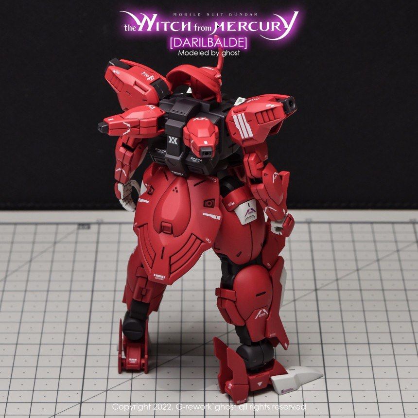 [Yan] HG Darilbalde Gundam (G Rework Ver.) Ghost Custom Fluorescent ...